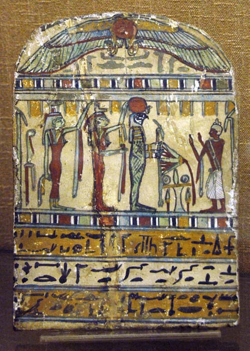 Ancient Egypt and Archaeology Web Site - Stela of Nakht worshipping Re ...