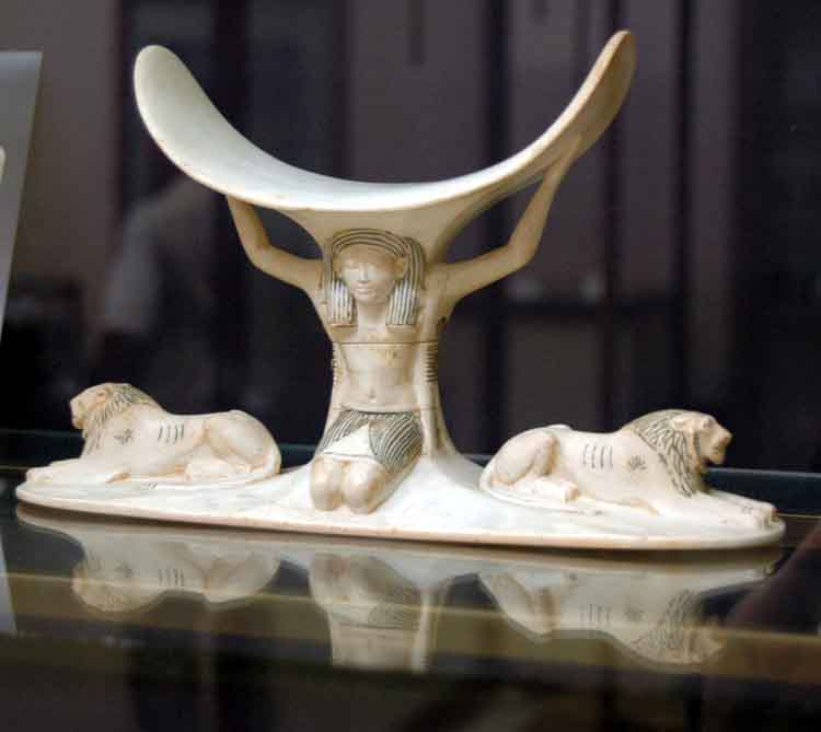 Ancient Egypt and Archaeology Web Site - ivory head-rest