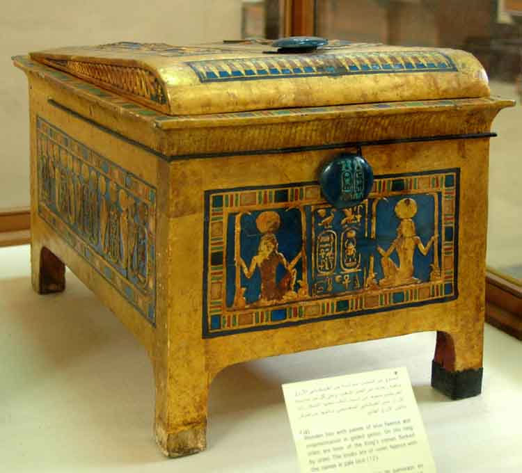 Ancient Egypt and Archaeology Web Site - tutankhamun's chest 1