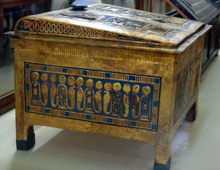 Ancient Egypt and Archaeology Web Site - tutankhamun's chest 1